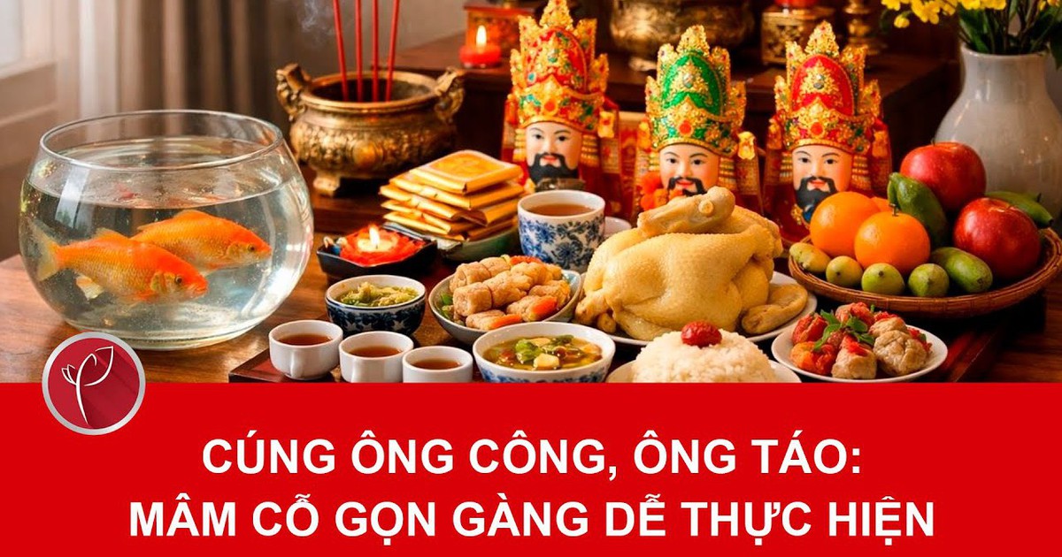 Mâm cỗ tiễn Táo quân chuẩn phong tục truyền thống
