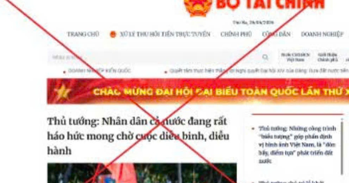 Mạo danh trang thông tin Bộ Tài chính để lừa đảo: Người dân cần nâng ...
